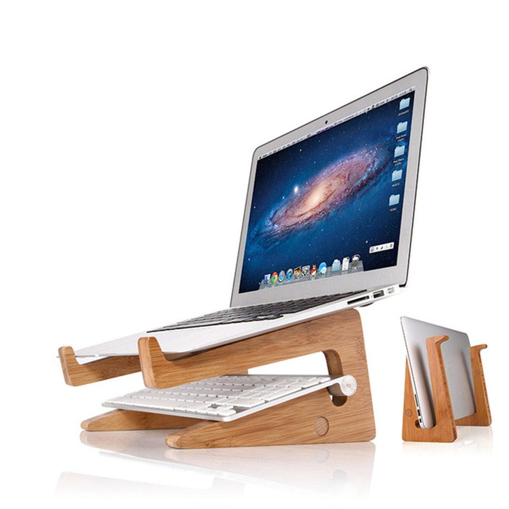 Wooden Desk Laptop Stand